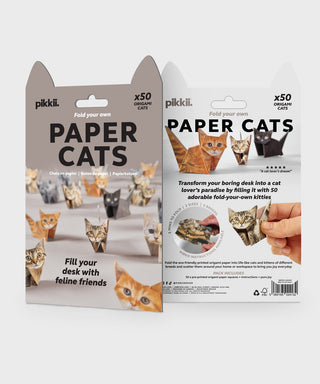 Paper Cats | Origami Cat Craft Kit | Fun Gift for Cat Lovers by Pikkii ...